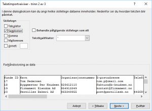 Importere og behandle CSV-filer i regneark | Conta Hjelp